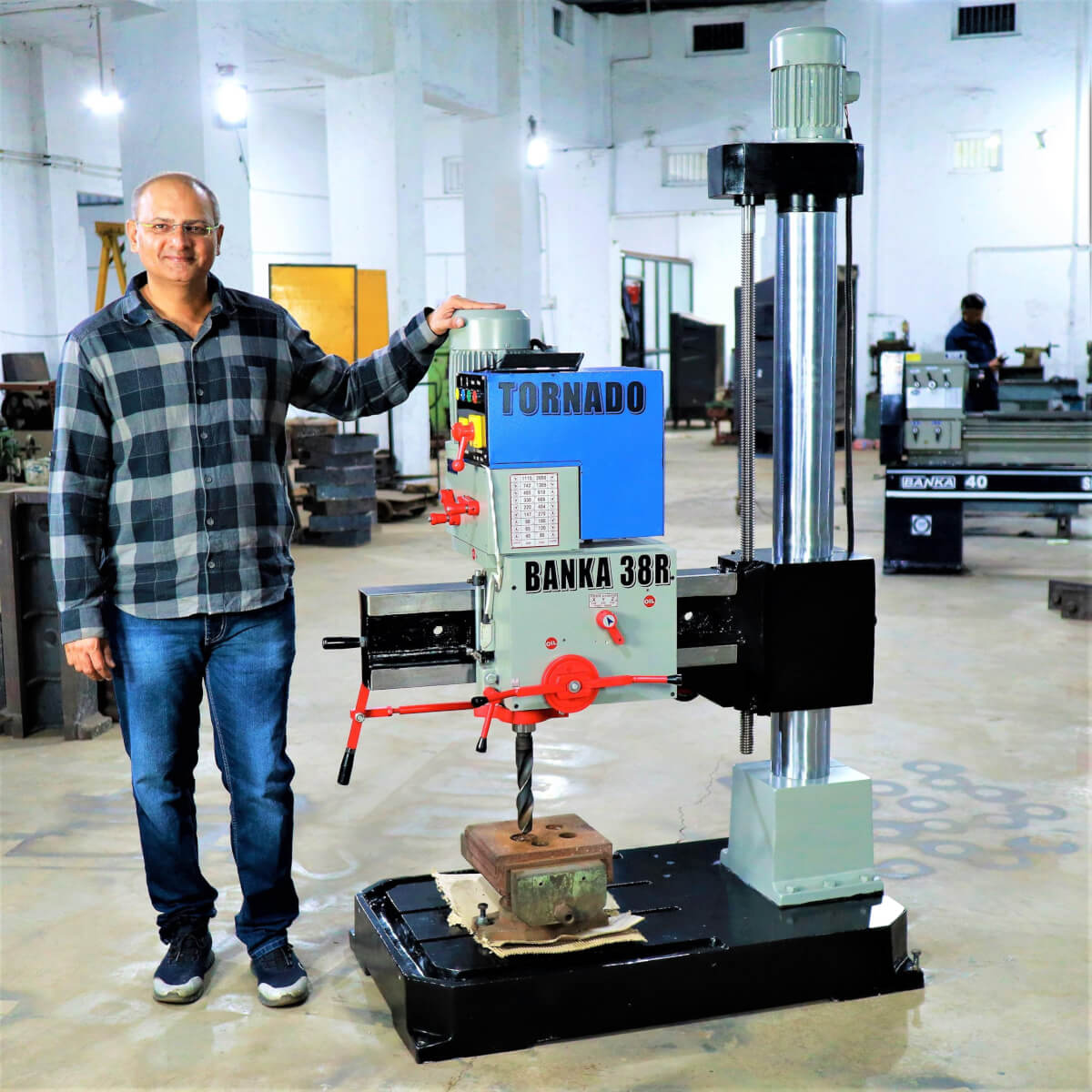 RADIAL DRILL 40 MM HEAVY DUTY MACHINE – 3 YEAR WARRANTY, ALL GEAR DRILL ...